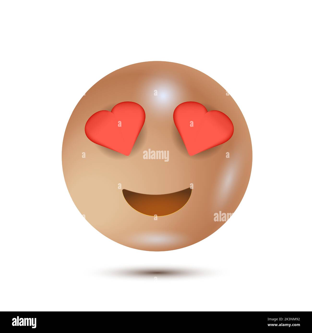Cheerful emoticon heart eyes tongue Cut Out Stock Images & Pictures - Alamy