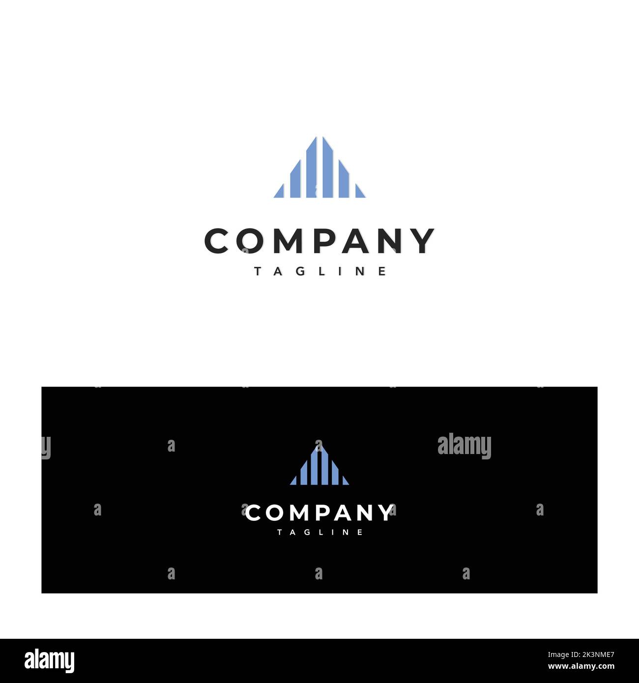 A modern logo and tagline design template background Stock Vector Image ...