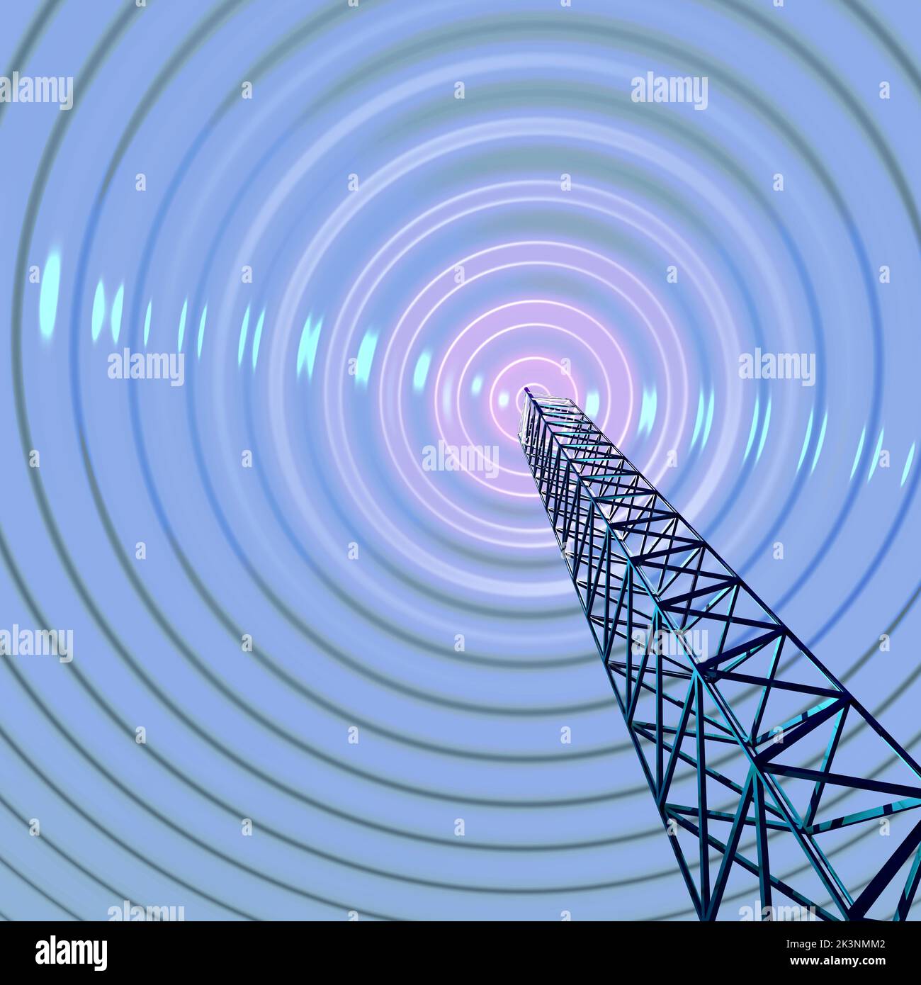 Radio communications tower Stock Photo - Alamy