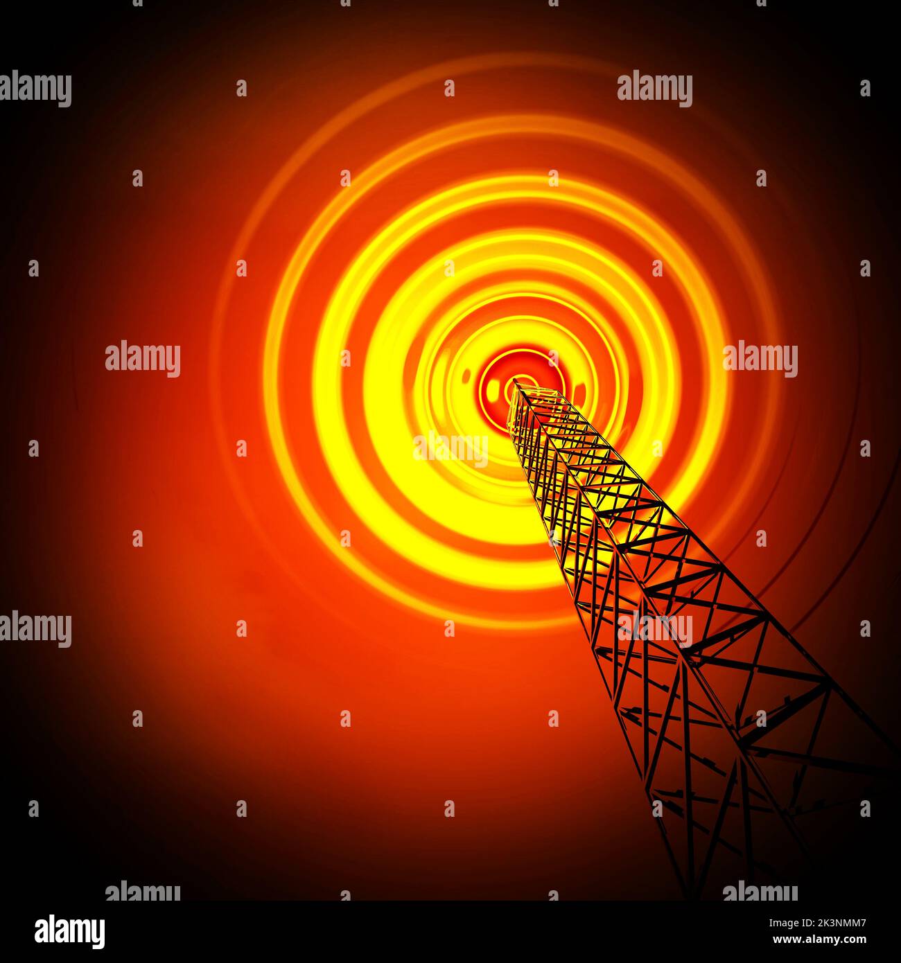 Radio communications tower Stock Photo - Alamy