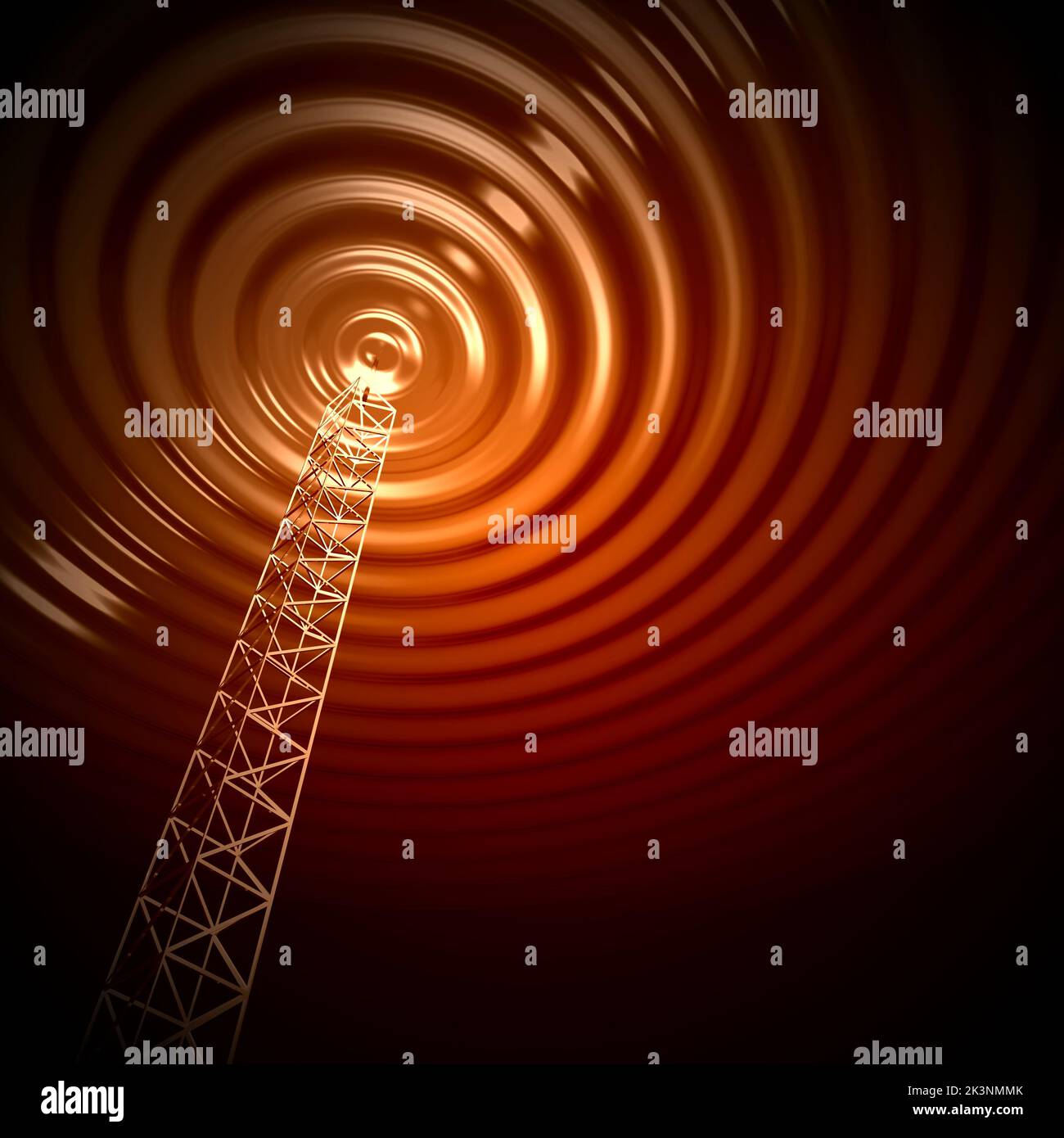 Radio communications tower Stock Photo - Alamy
