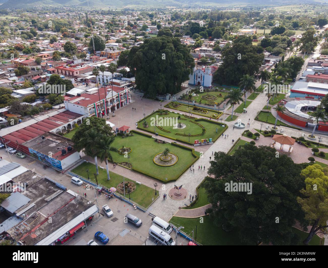 The ancient tree located at Santa Maria del Tule, Oaxaca Stock Photo ...