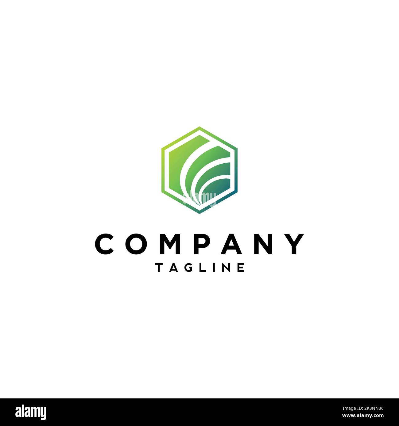 A modern logo and tagline design template on white background Stock ...