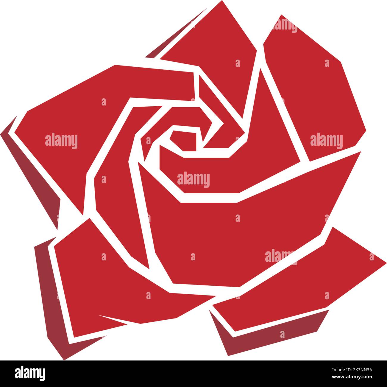Red roses icon design illustration template Stock Vector Image & Art ...