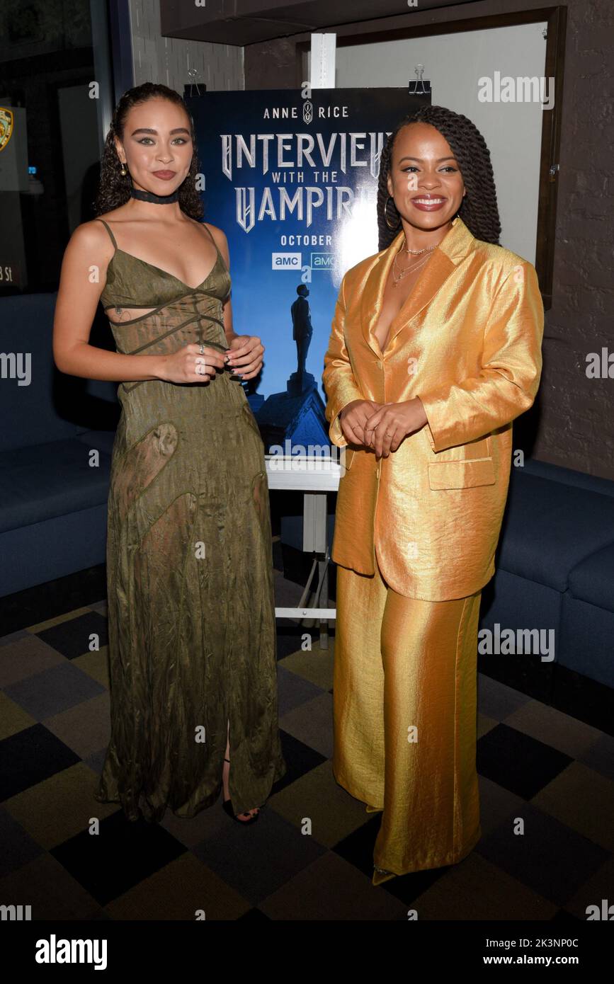 New York, NY, USA, September 27, 2022. Bailey Bass and Kalyne Coleman ...