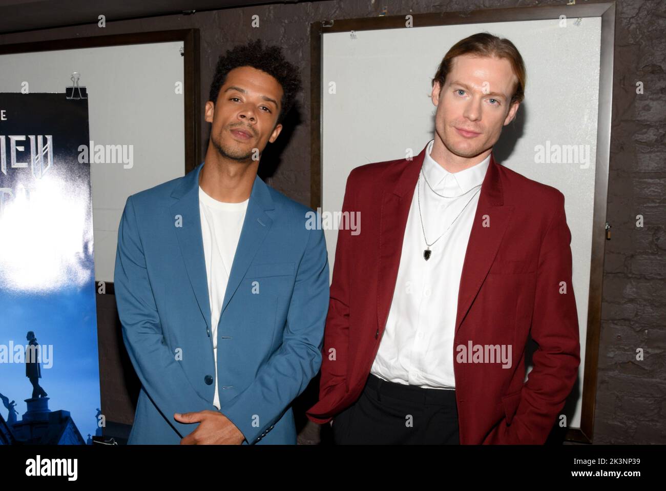 New York, USA. 27th Sep, 2022. Jacob Anderson and Sam Reid attend a ...