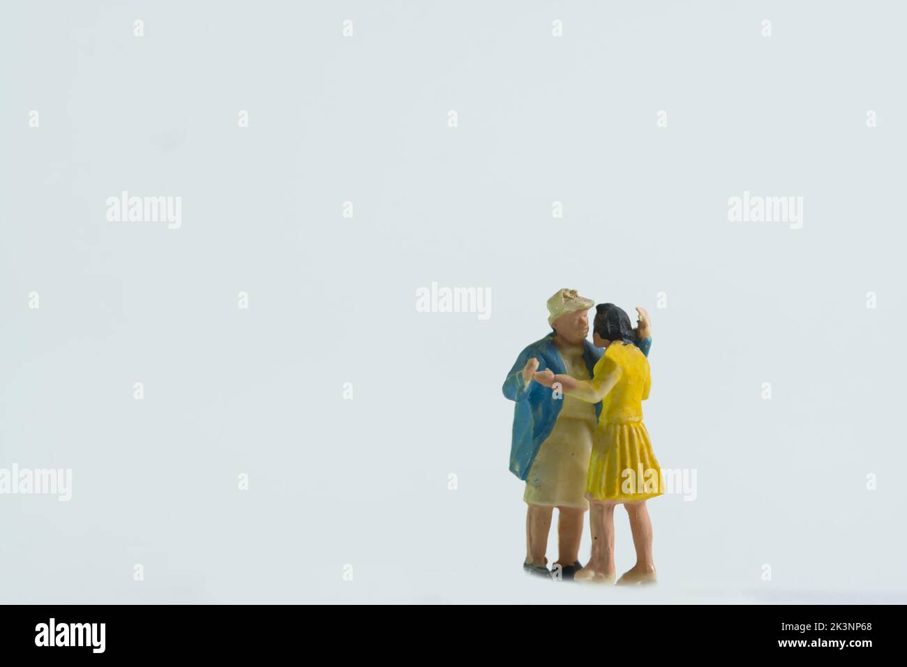 dancing couple isolated on white background, front view Stock Photo - Alamy