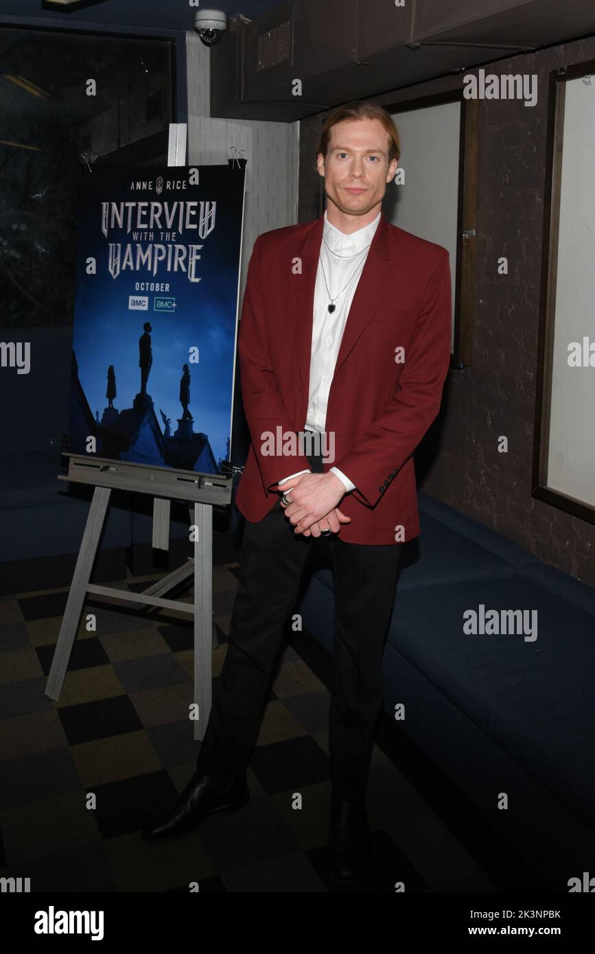 New York, NY, USA, September 27, 2022. Sam Reid attends a photo call ...