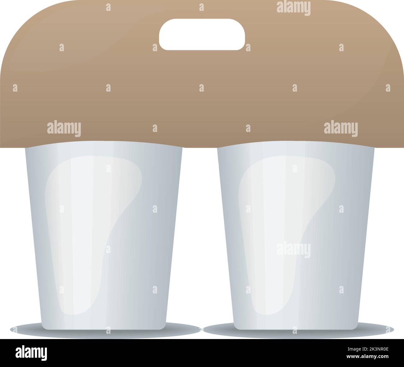 take away cups and holder Stock Vector Image & Art - Alamy