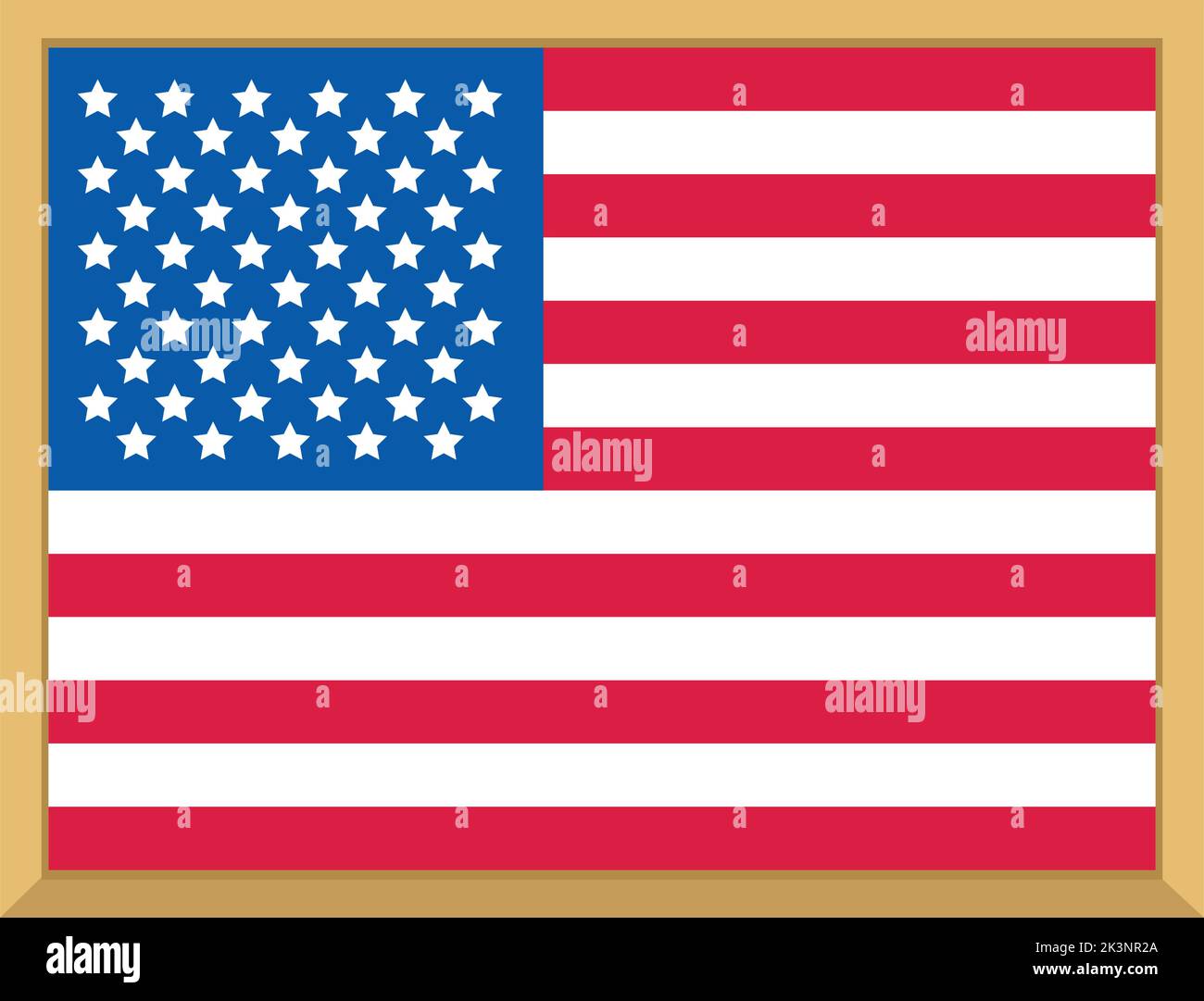 usa flag frame Stock Vector Image & Art - Alamy