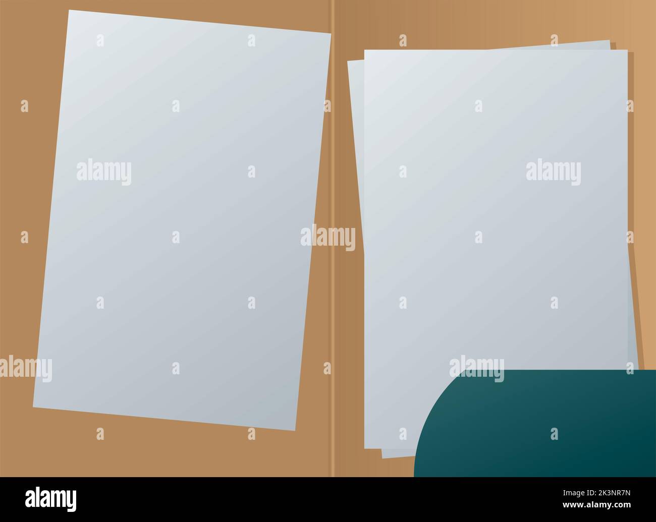 folder with document pages Stock Vector Image & Art - Alamy