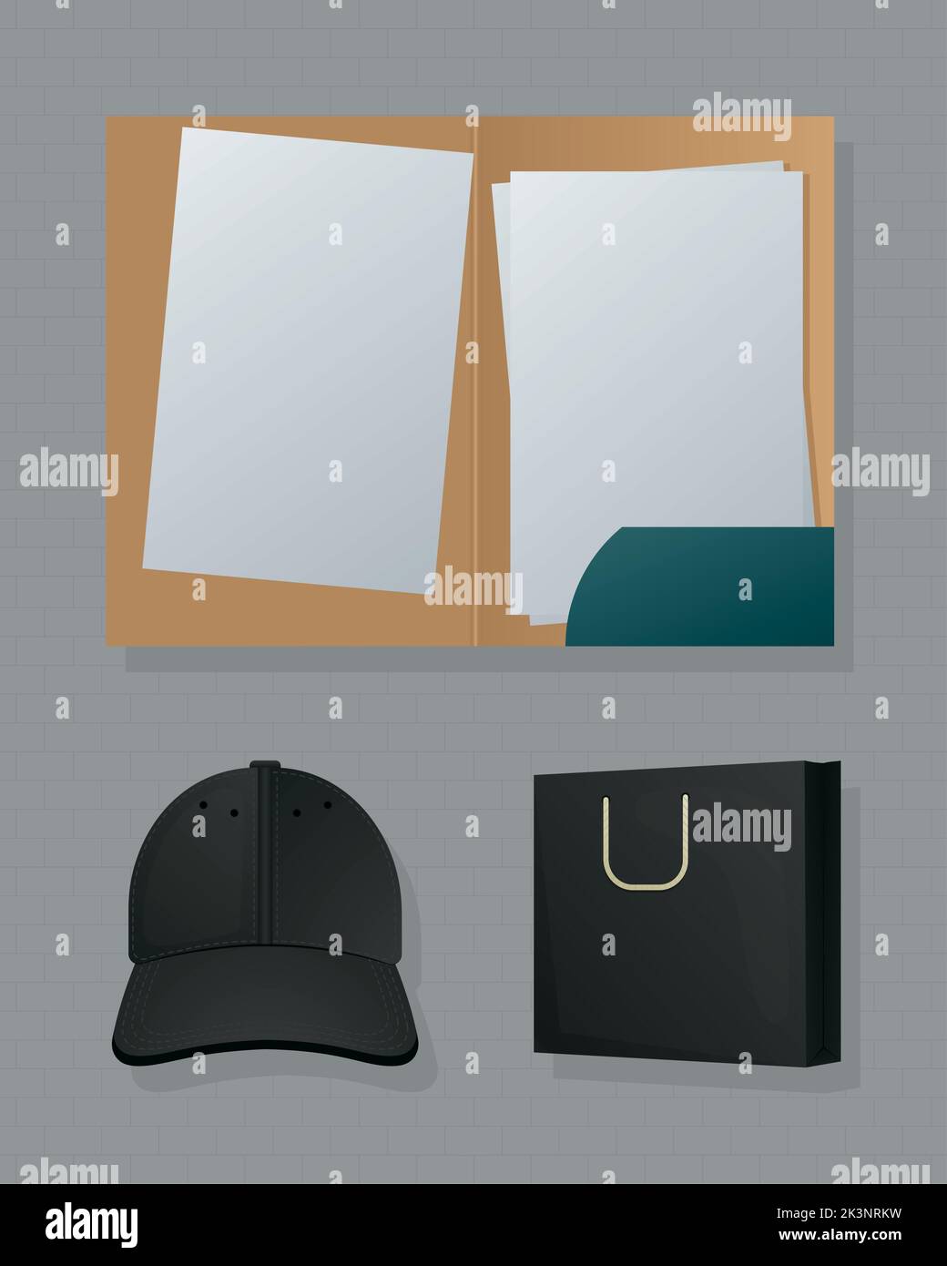brand elements mockup set Stock Vector Image & Art - Alamy
