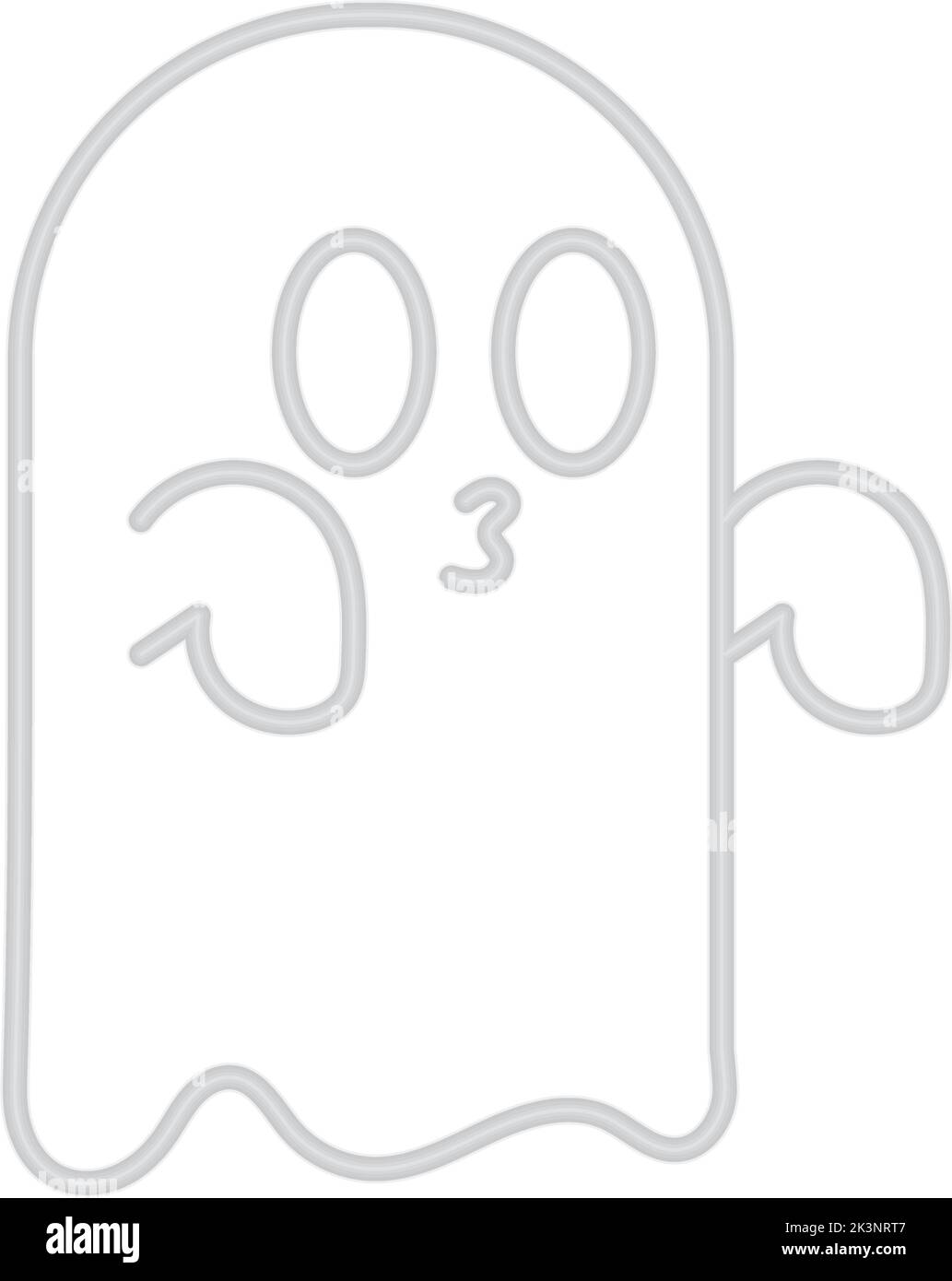 neon halloween ghost Stock Vector Image & Art - Alamy