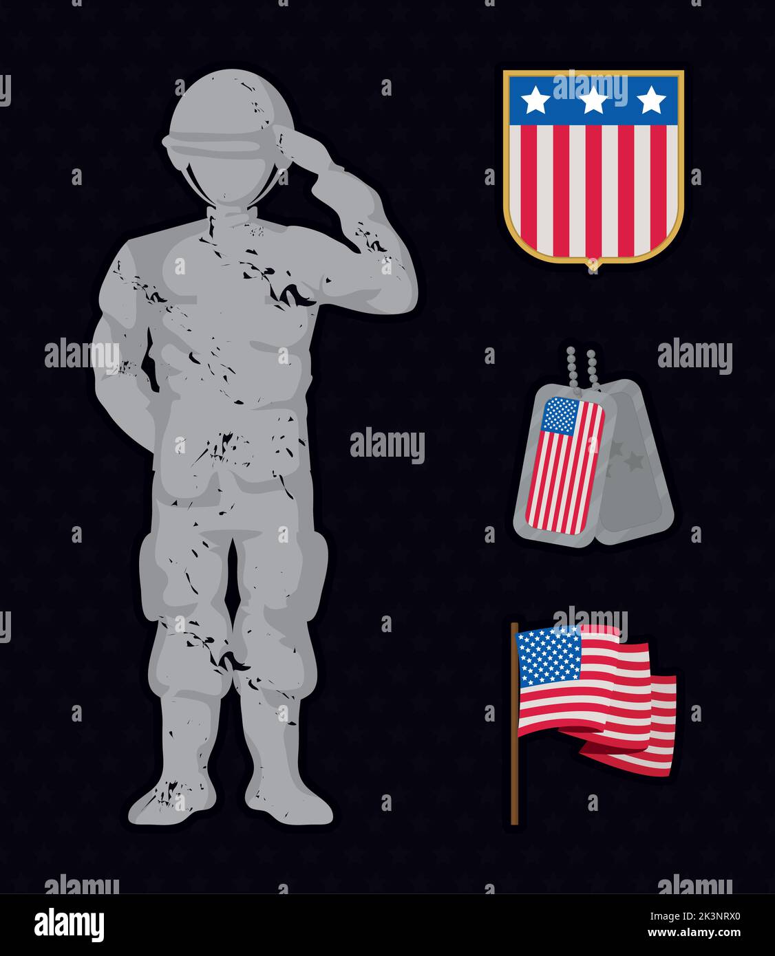 usa veterans day icons collection Stock Vector Image & Art - Alamy