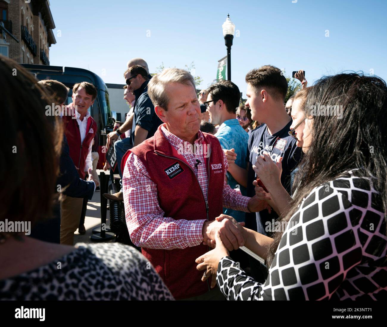 Alpharetta, Georgia, USA. 27th Sep, 2022. Republican Georgia Gov. Brian ...