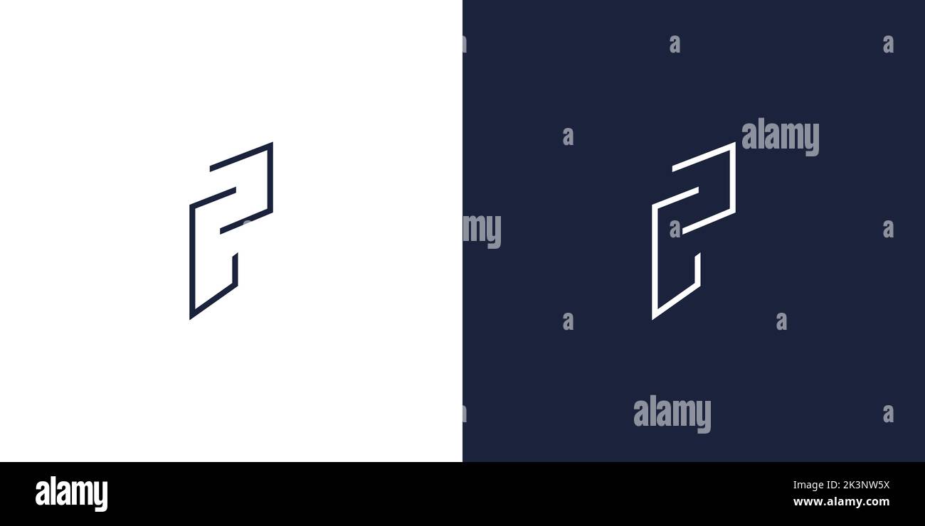 A unique logo with the letter P Stock Vector Image & Art - Alamy