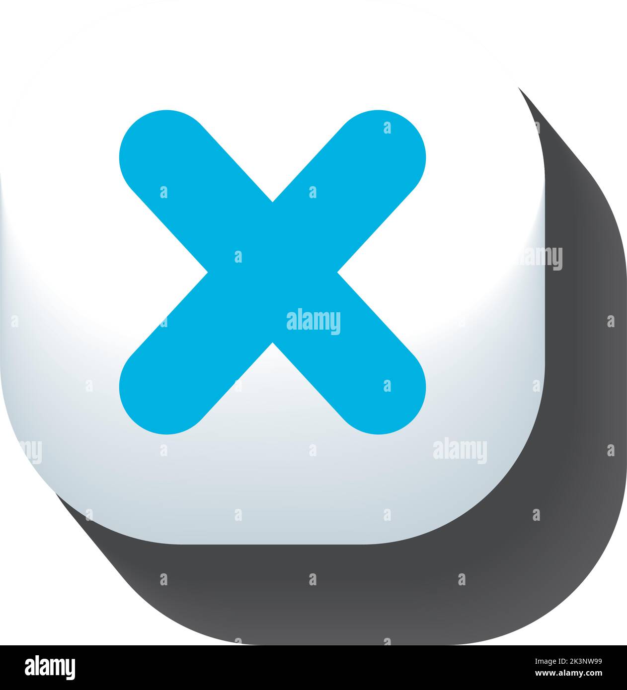 flat x button Stock Vector Image & Art - Alamy