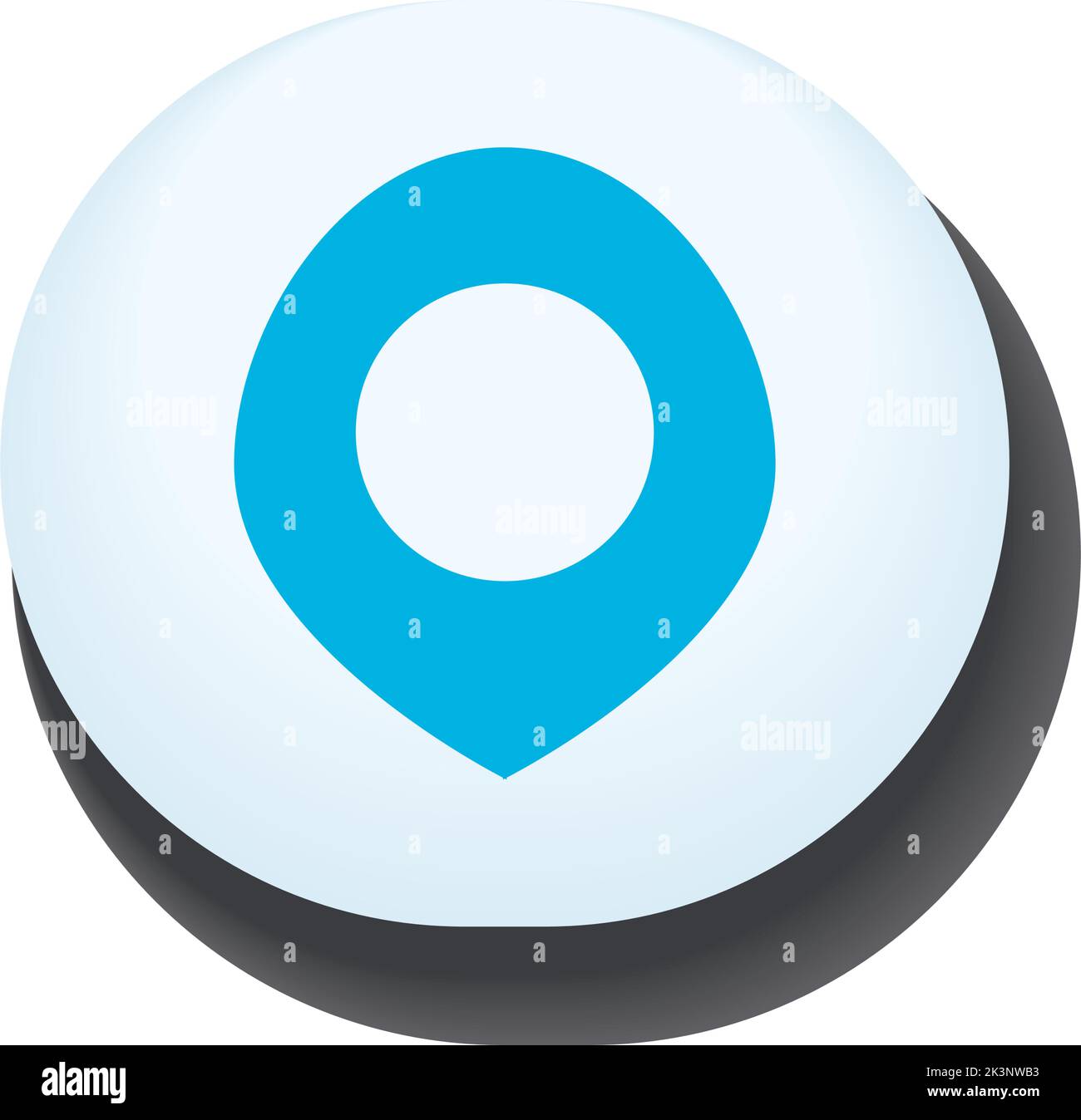 flat location button Stock Vector Image & Art - Alamy