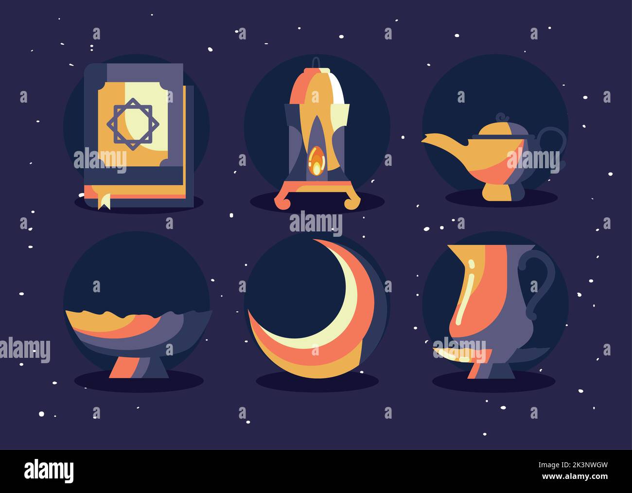 flat muslim icons Stock Vector Image & Art - Alamy