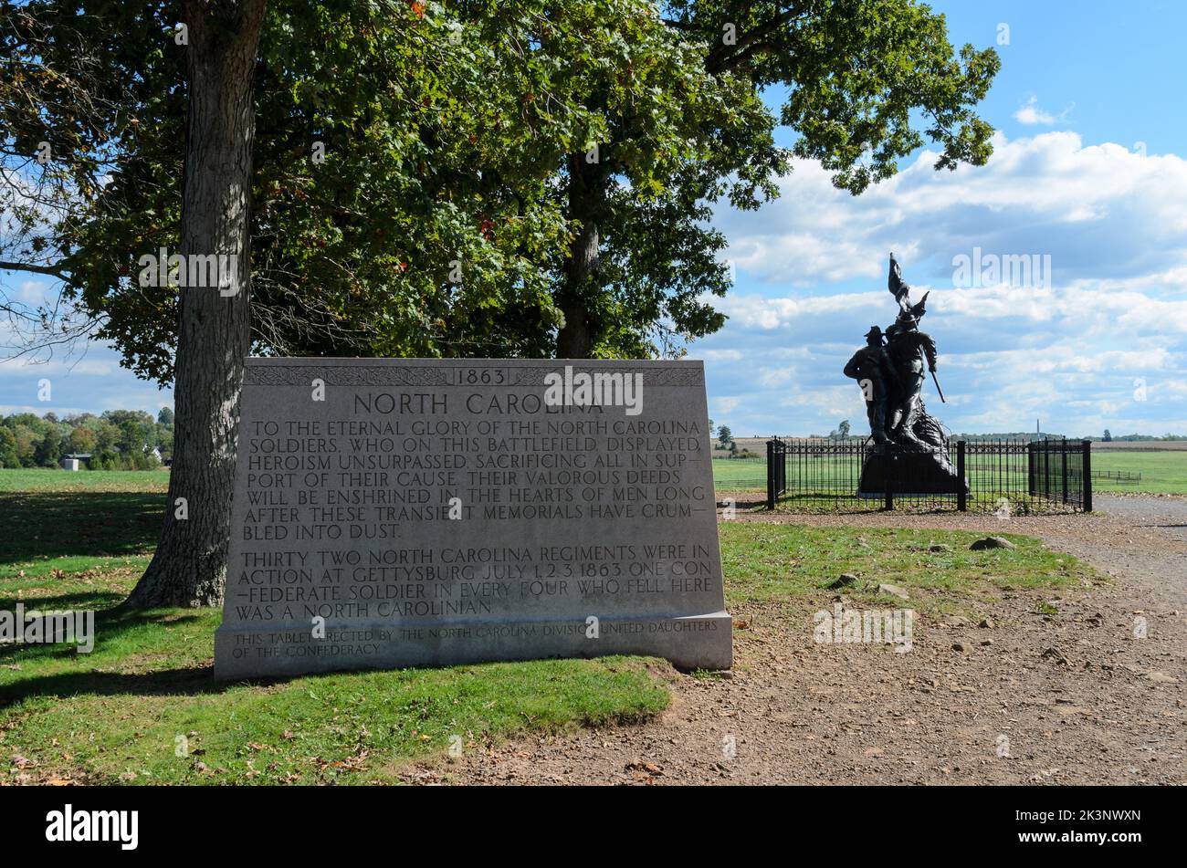 The battlefields and memorials of Gettysburg National Military Park in ...