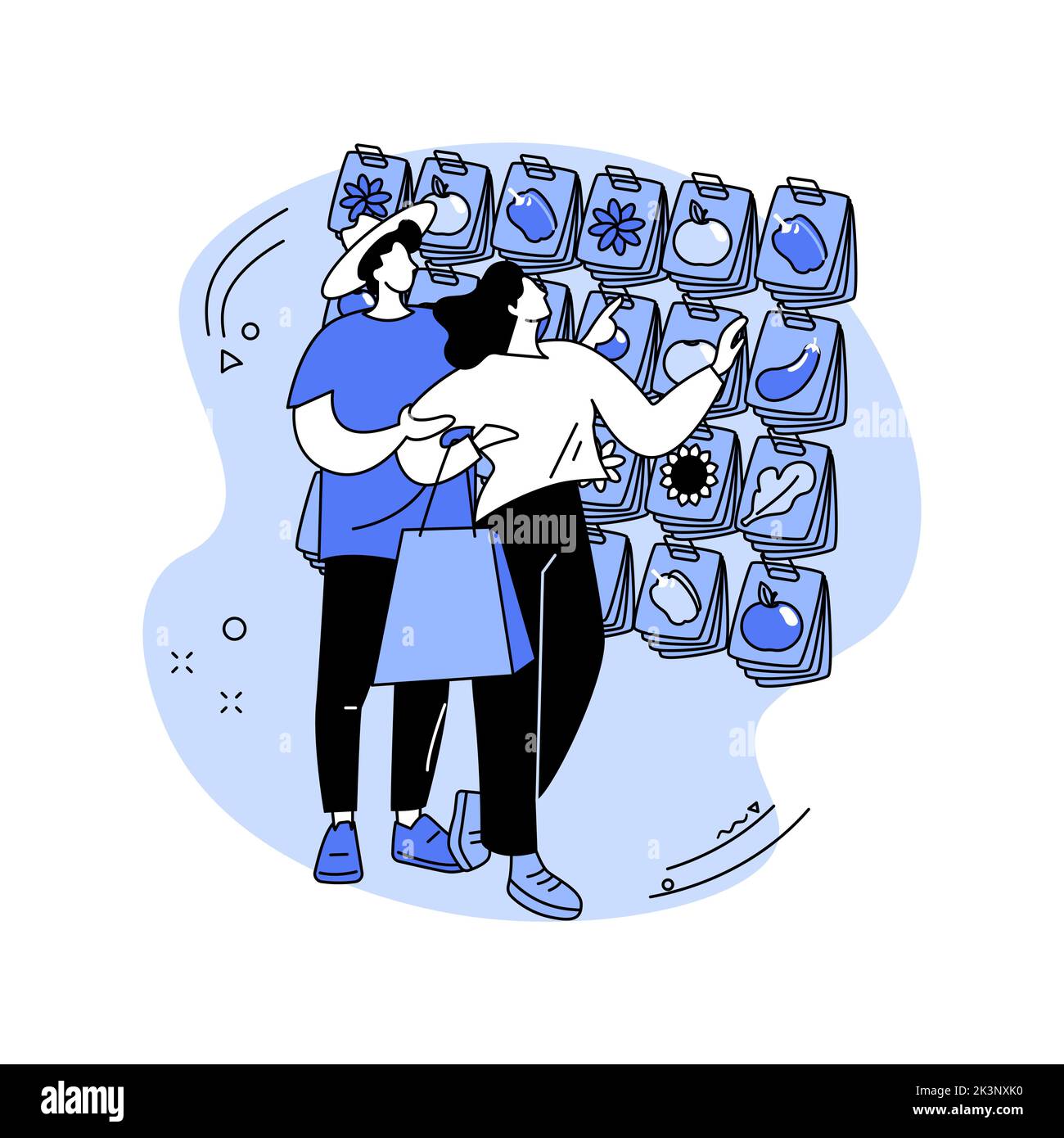 Seed supply isolated cartoon vector illustrations Stock Vector Image ...