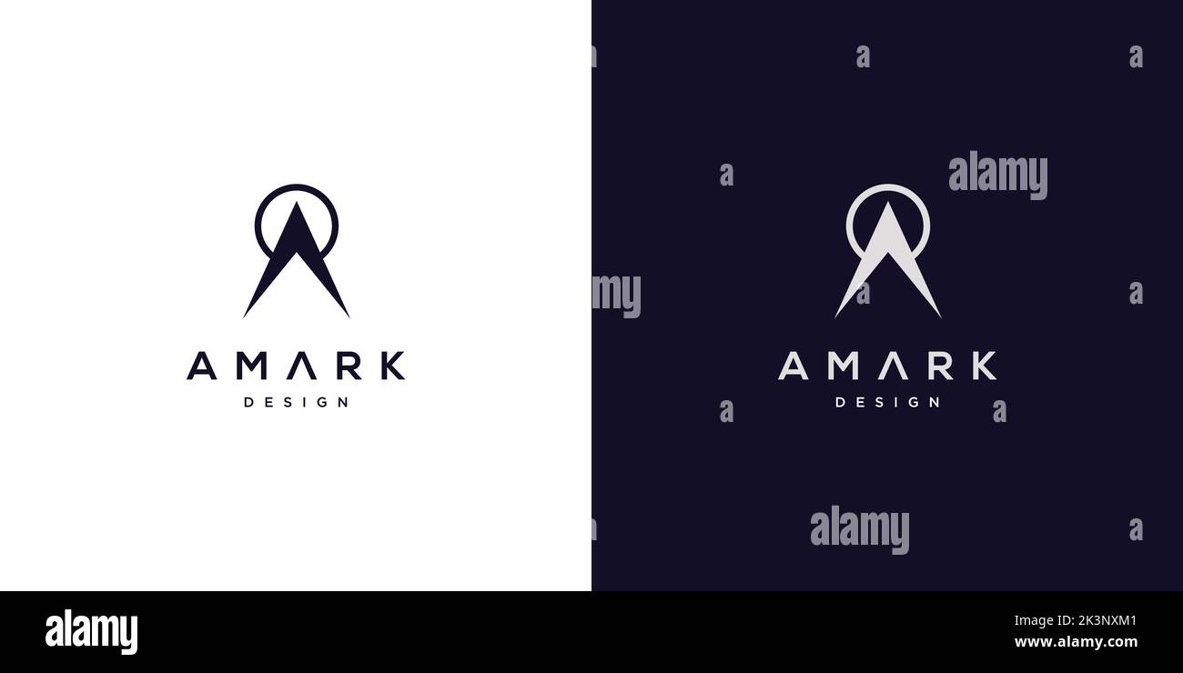 A vector of Amark logo over a black and white background Stock Vector ...