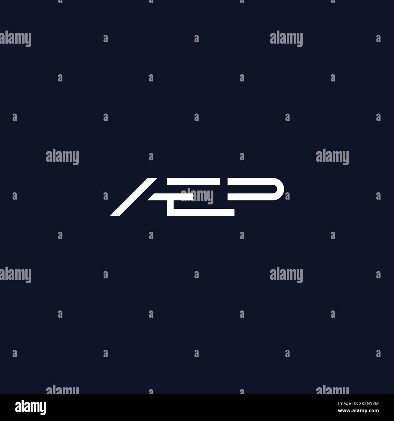 A modern logo design template on dark background Stock Vector Image ...