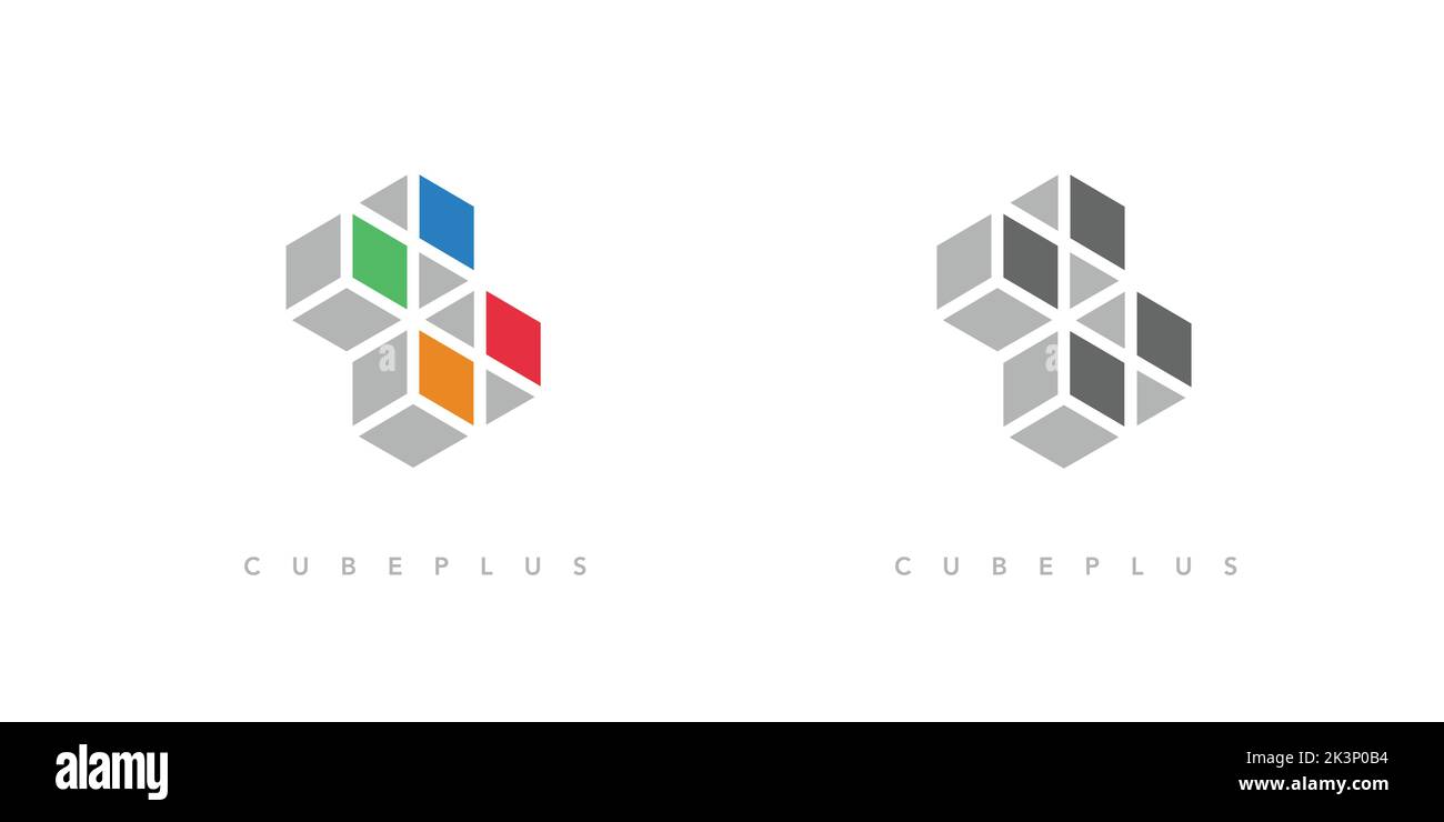 A company logo with a symbol in the center and a white background Stock ...