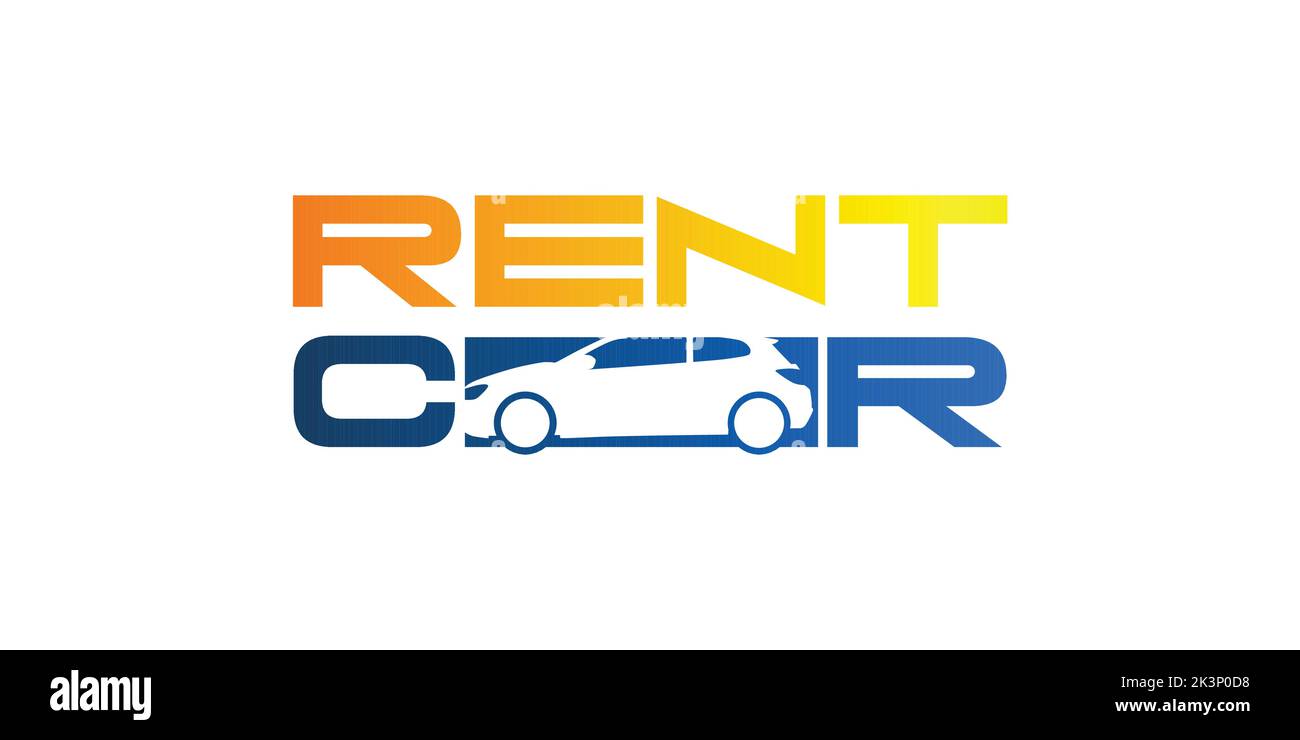 A car rent company logo on white background Stock Vector Image & Art ...