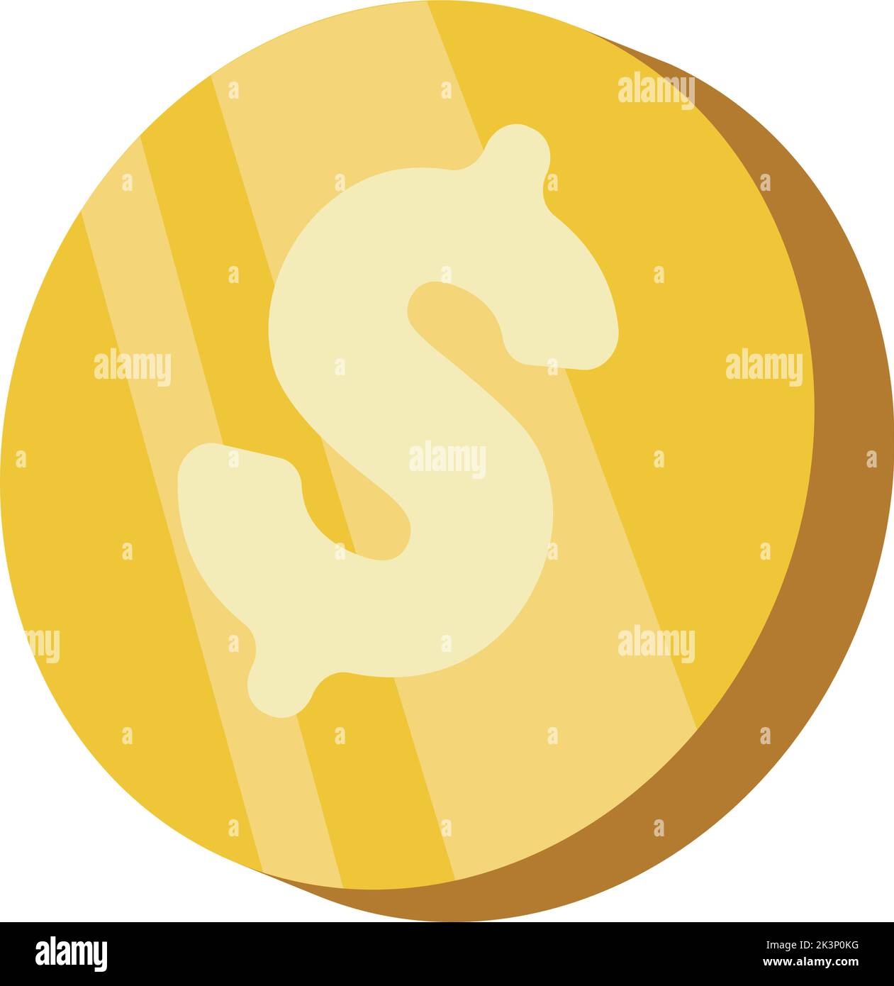 coin with dollar symbol Stock Vector Image & Art - Alamy