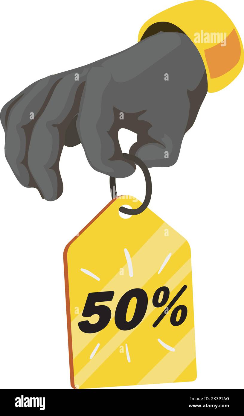 hand with offer tag Stock Vector Image & Art - Alamy