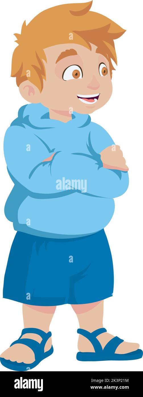 cheerful boy illustration Stock Vector Image & Art - Alamy