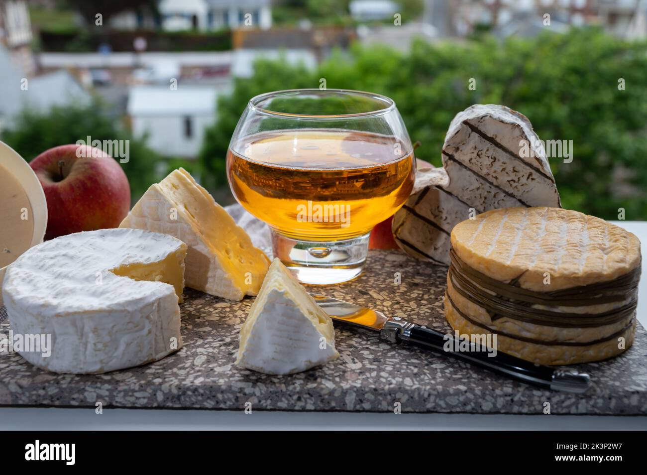 Cow cheeses of Normandy region - camembert, livarot, neufchatel, pont l ...
