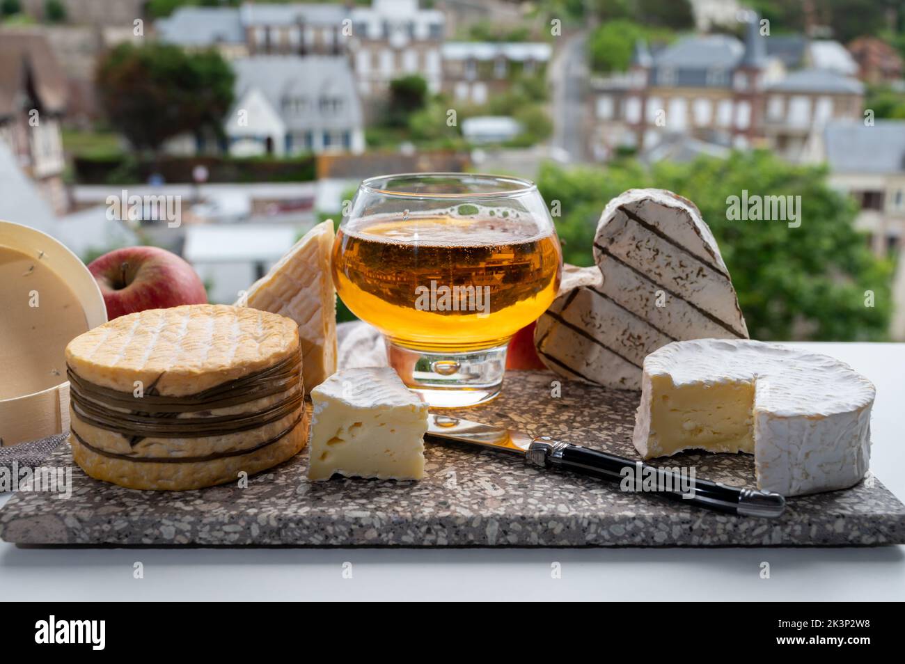 Cow cheeses of Normandy region - camembert, livarot, neufchatel, pont l ...