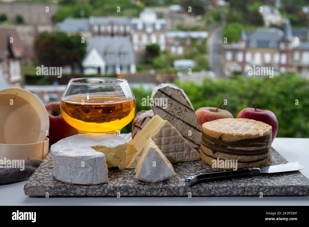 Cow cheeses of Normandy region - camembert, livarot, neufchatel, pont l ...