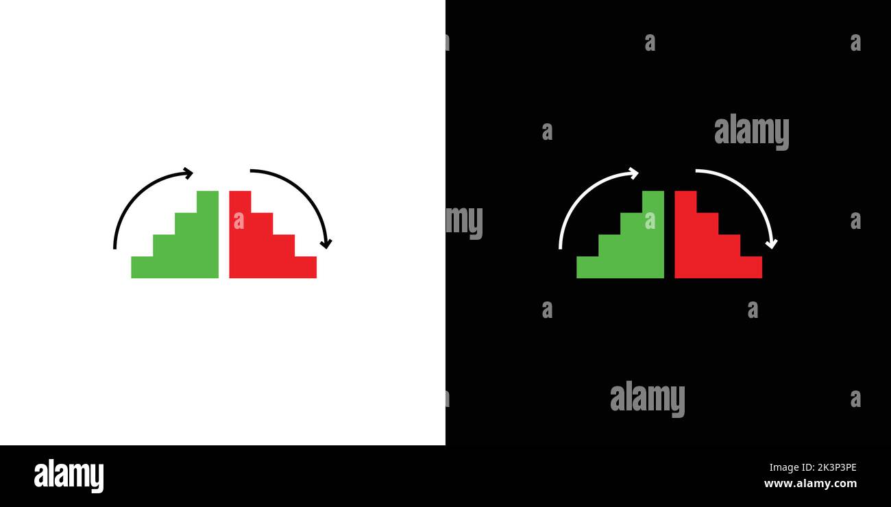 A vector of the green and red stairs logo Stock Vector Image & Art - Alamy