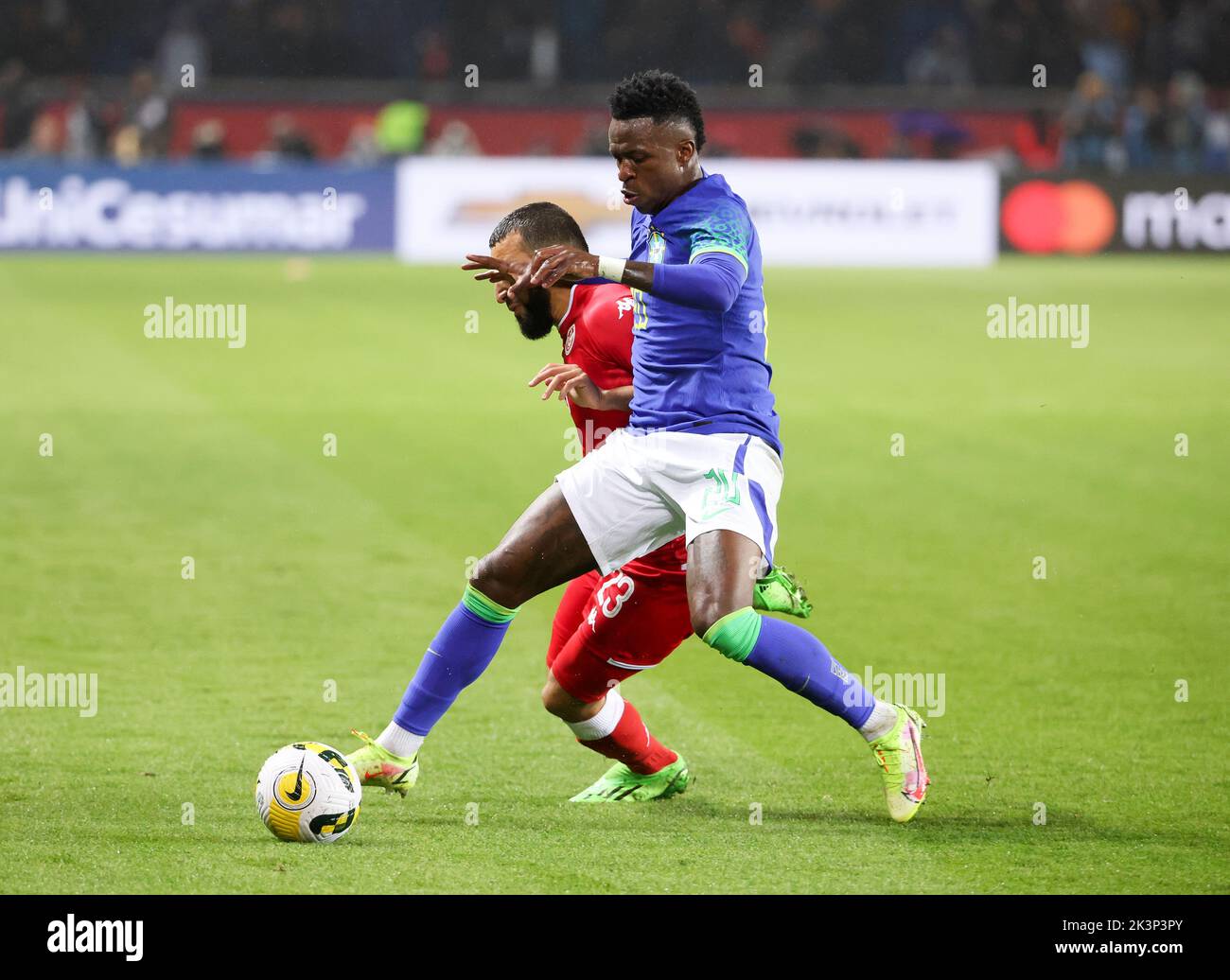 Paris, France - September 27, 2022, Vinicius Jr of Brazil during the ...