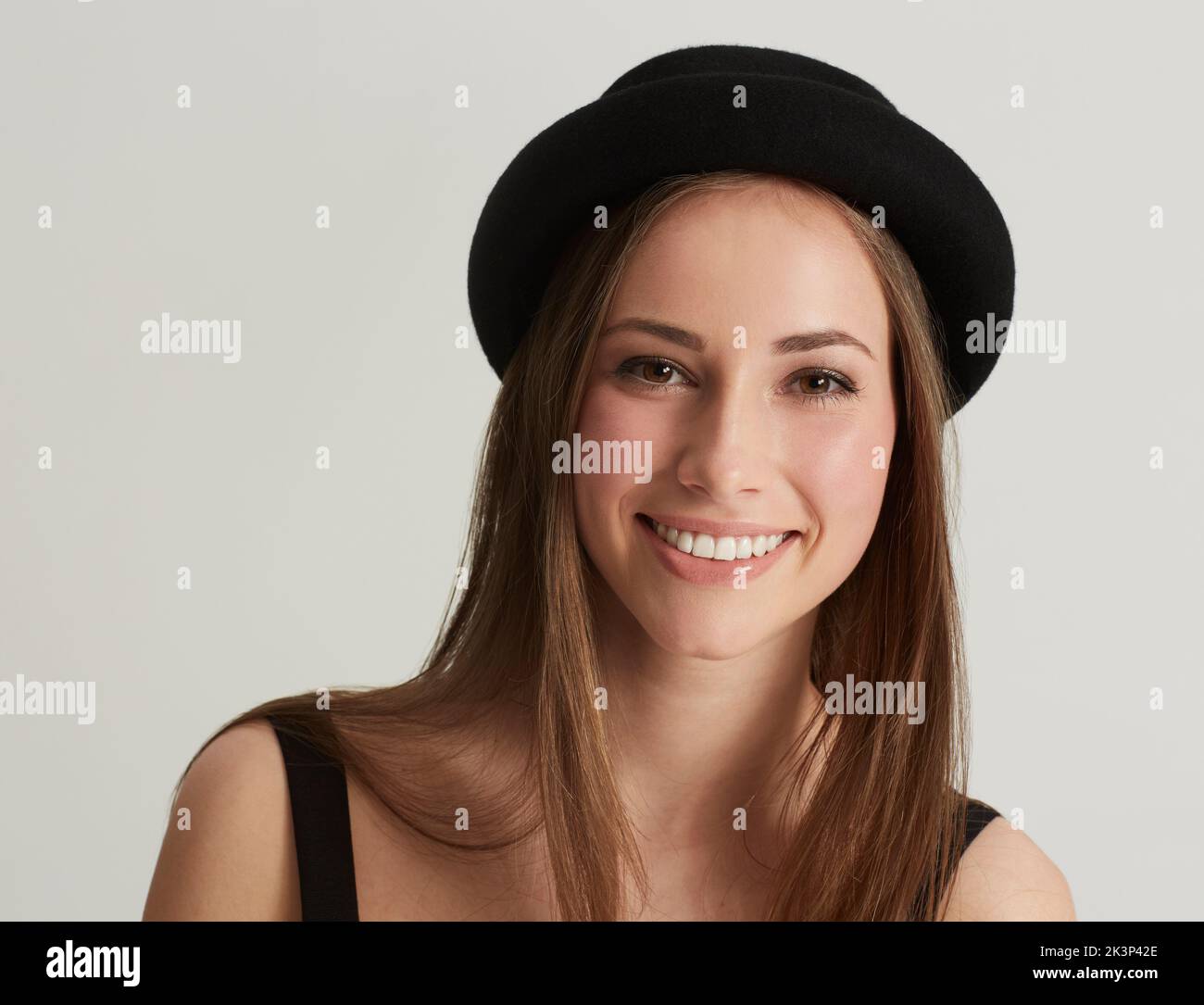Trendy woman portrait hi-res stock photography and images - Alamy