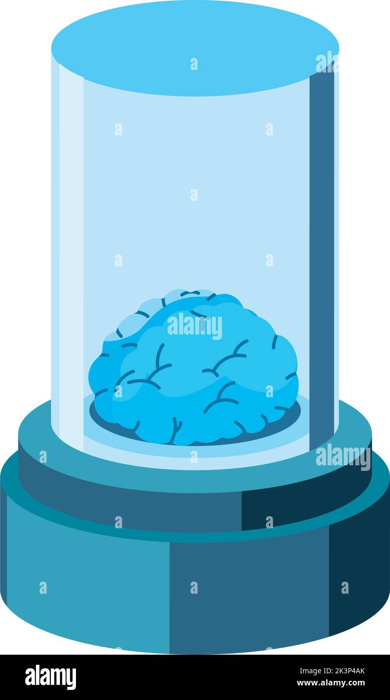 flat brain in capsule Stock Vector Image & Art - Alamy