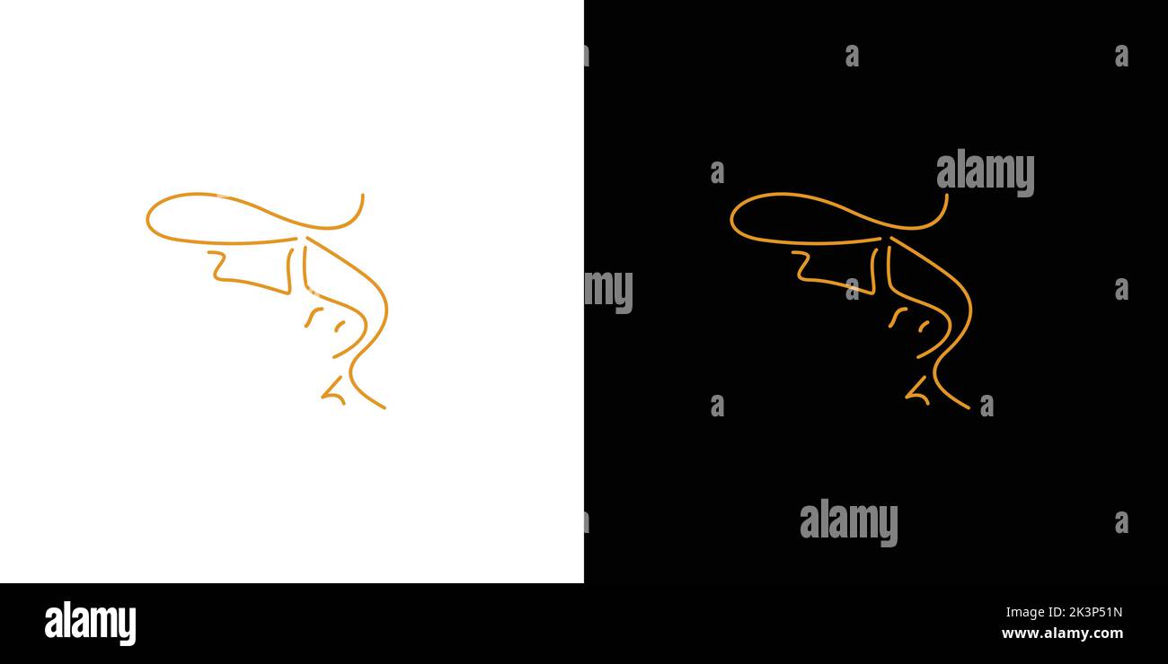 A vector illustration of Unique and modern shrimp logo design Stock ...