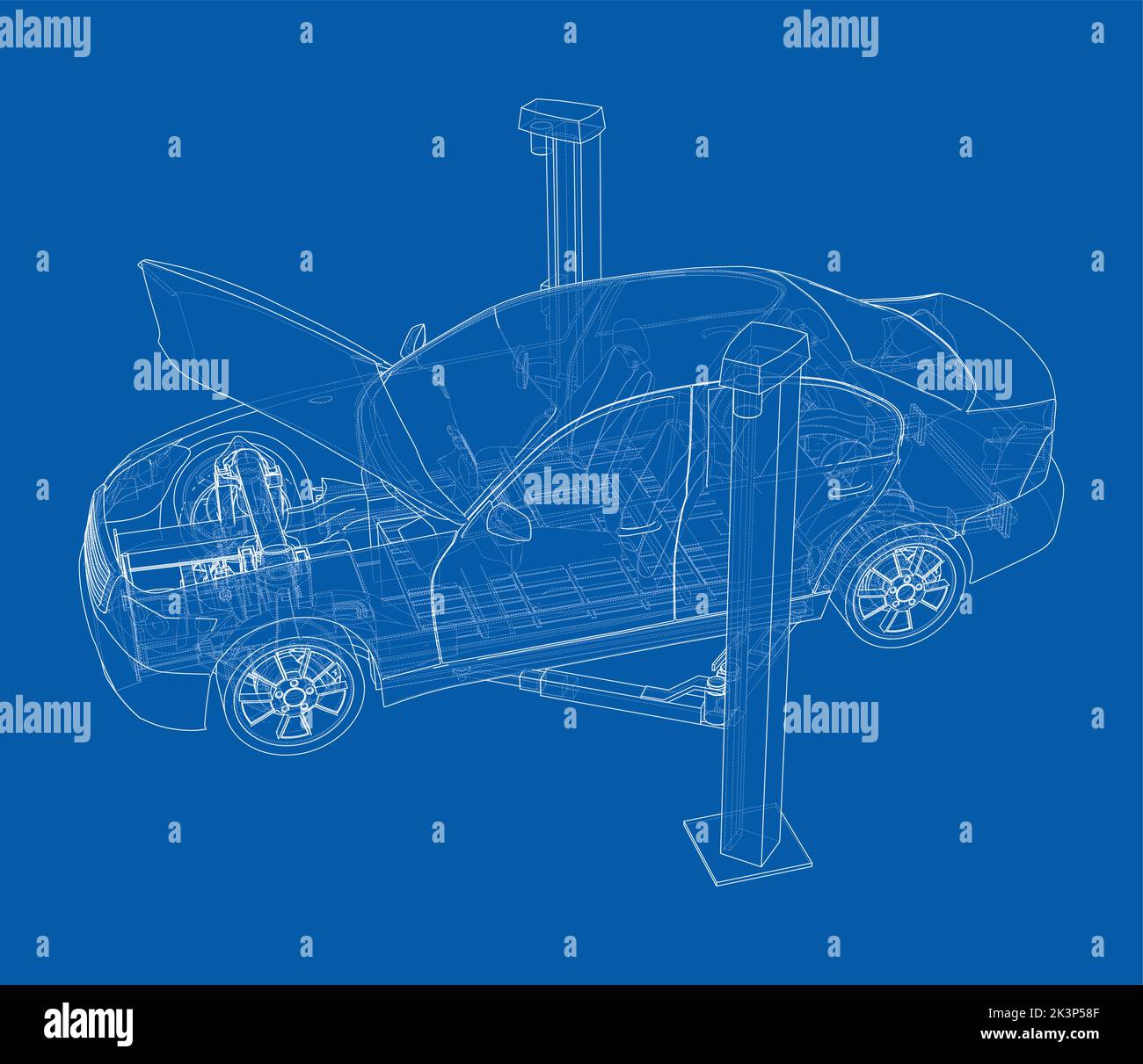 Electro car station garage Stock Vector Images - Alamy
