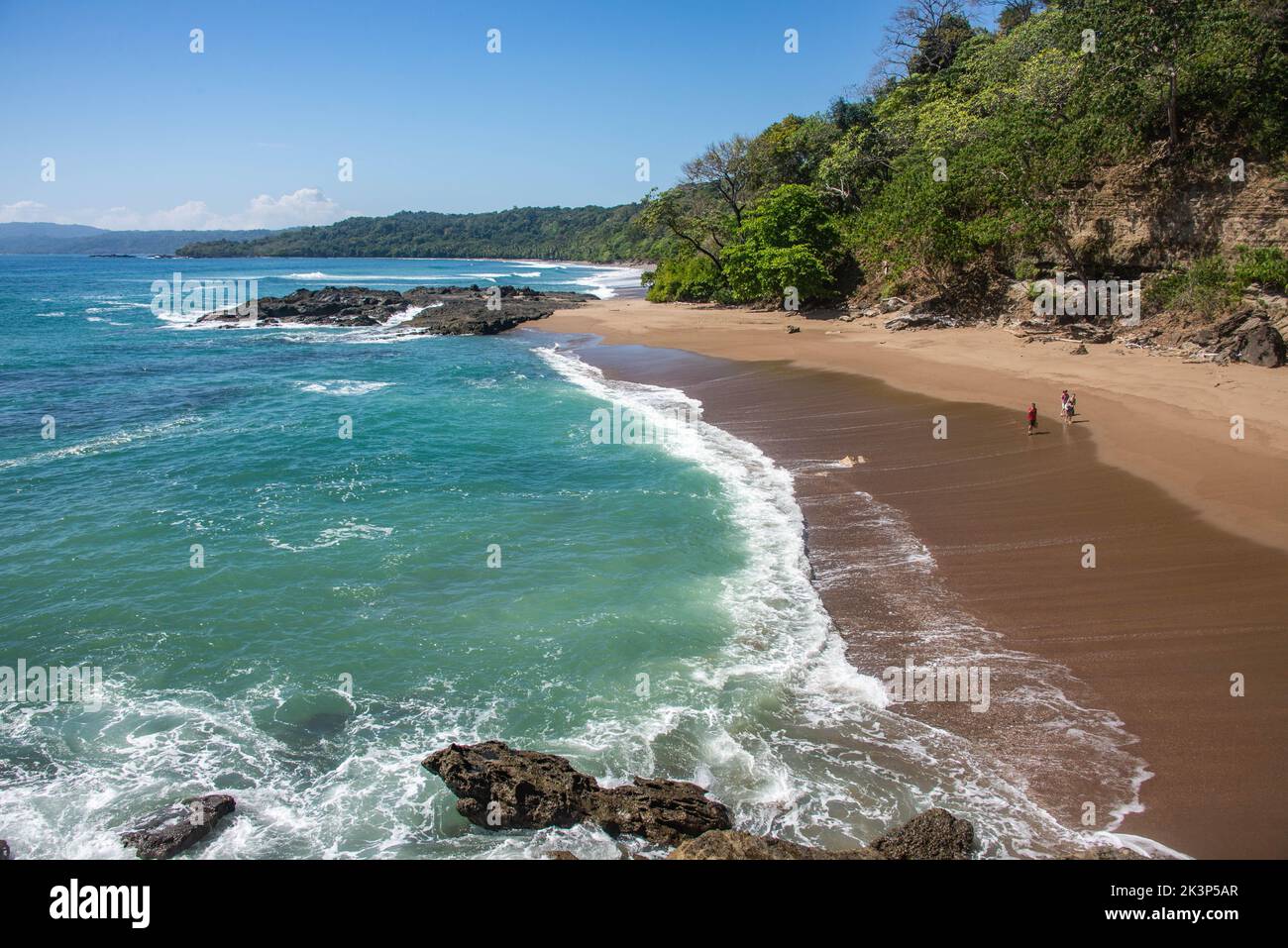 View of untouched Playa Cocalito Beach, Puntarenas, Costa Rica Stock ...