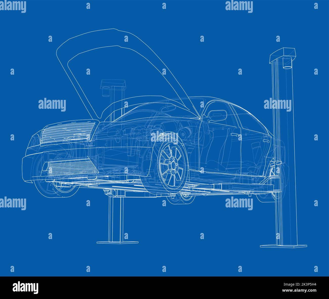 Electro car station garage Stock Vector Images - Alamy