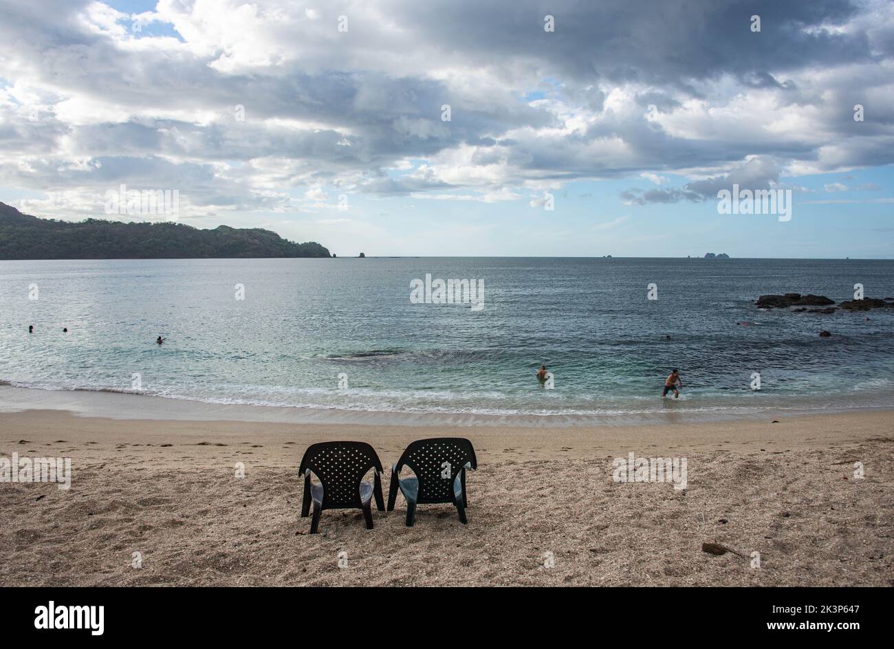 Beautiful Playa Conchal, a beach made of seashells, Guanacaste, Costa ...
