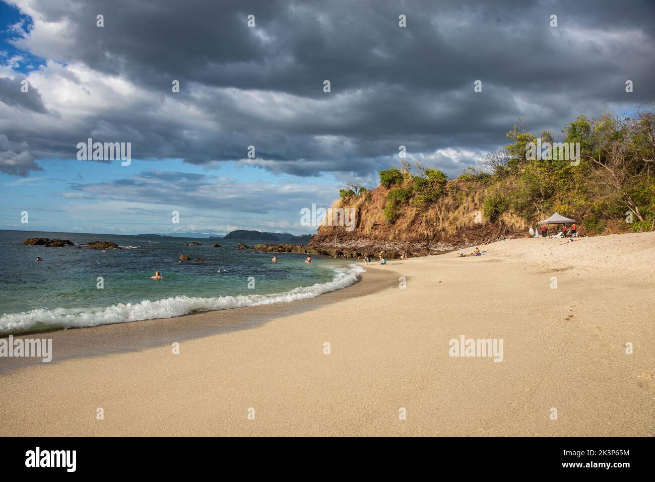 Beautiful Playa Conchal, a beach made of seashells, Guanacaste, Costa ...