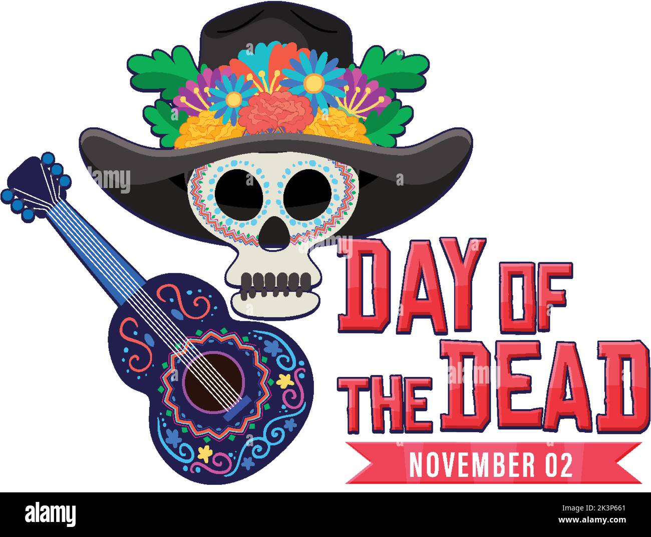 Day of the Dead banner design illustration Stock Vector Image & Art - Alamy