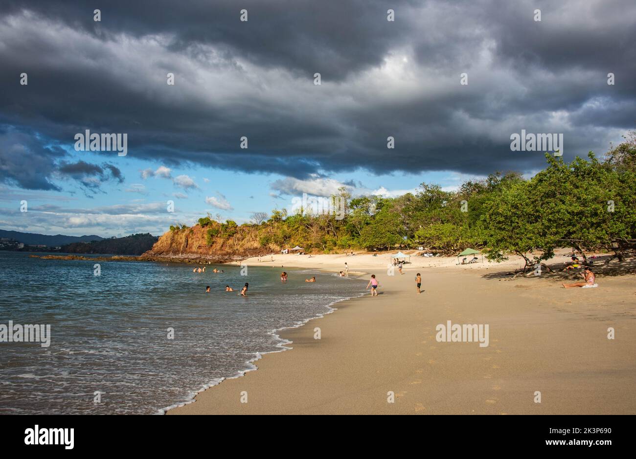 Beautiful Playa Conchal, a beach made of seashells, Guanacaste, Costa ...