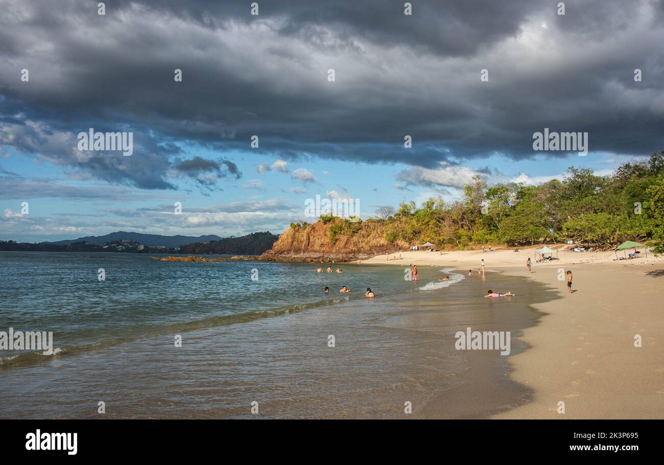 Beautiful Playa Conchal, a beach made of seashells, Guanacaste, Costa ...