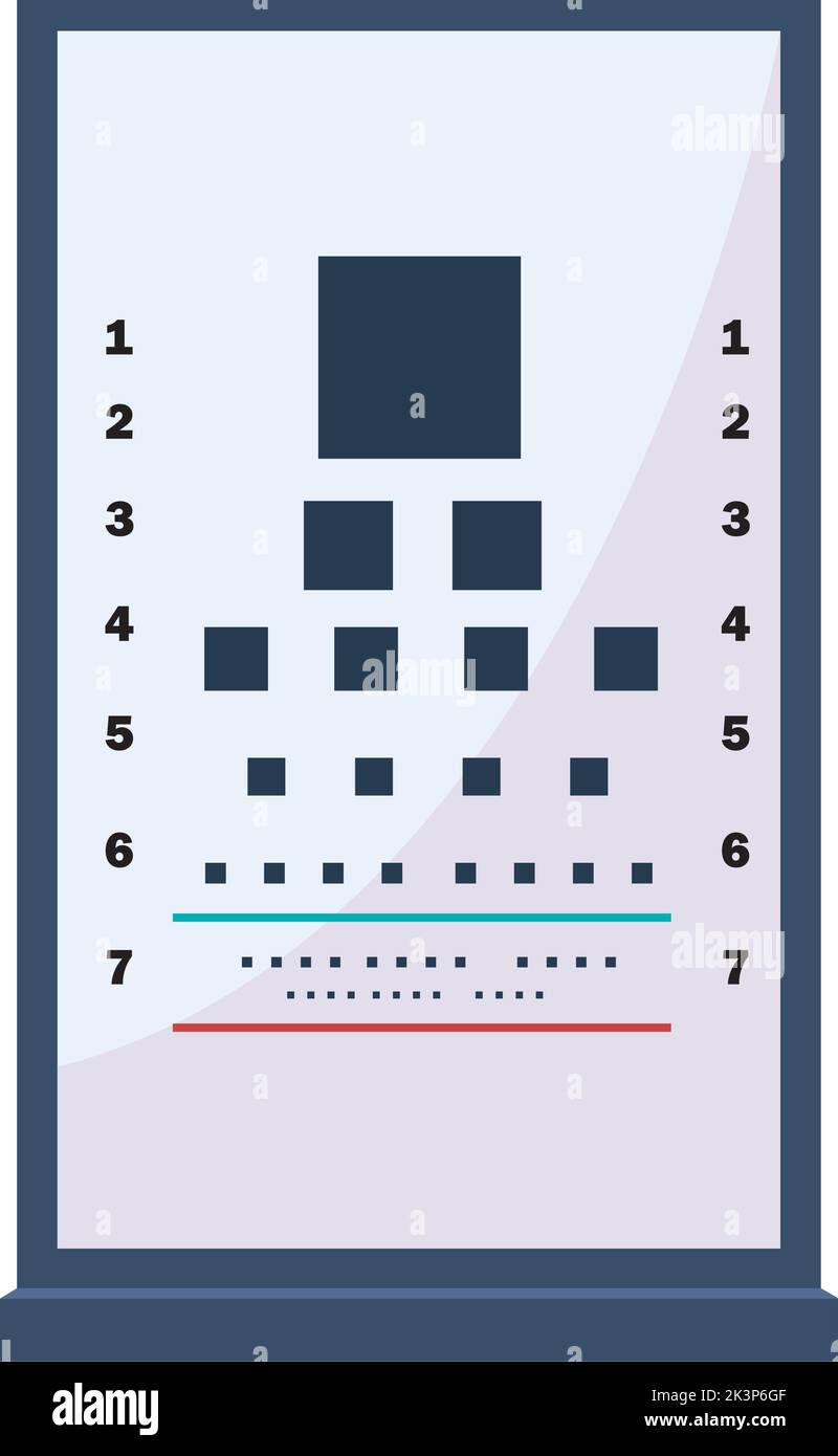 eye chart design Stock Vector Image & Art - Alamy
