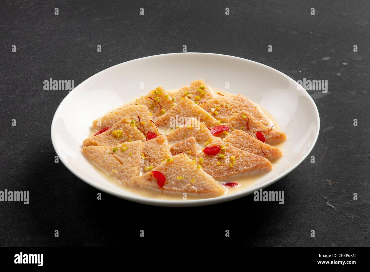 Shahi Tukda tukra dipped in Rabri or double ka meetha sweet made with ...